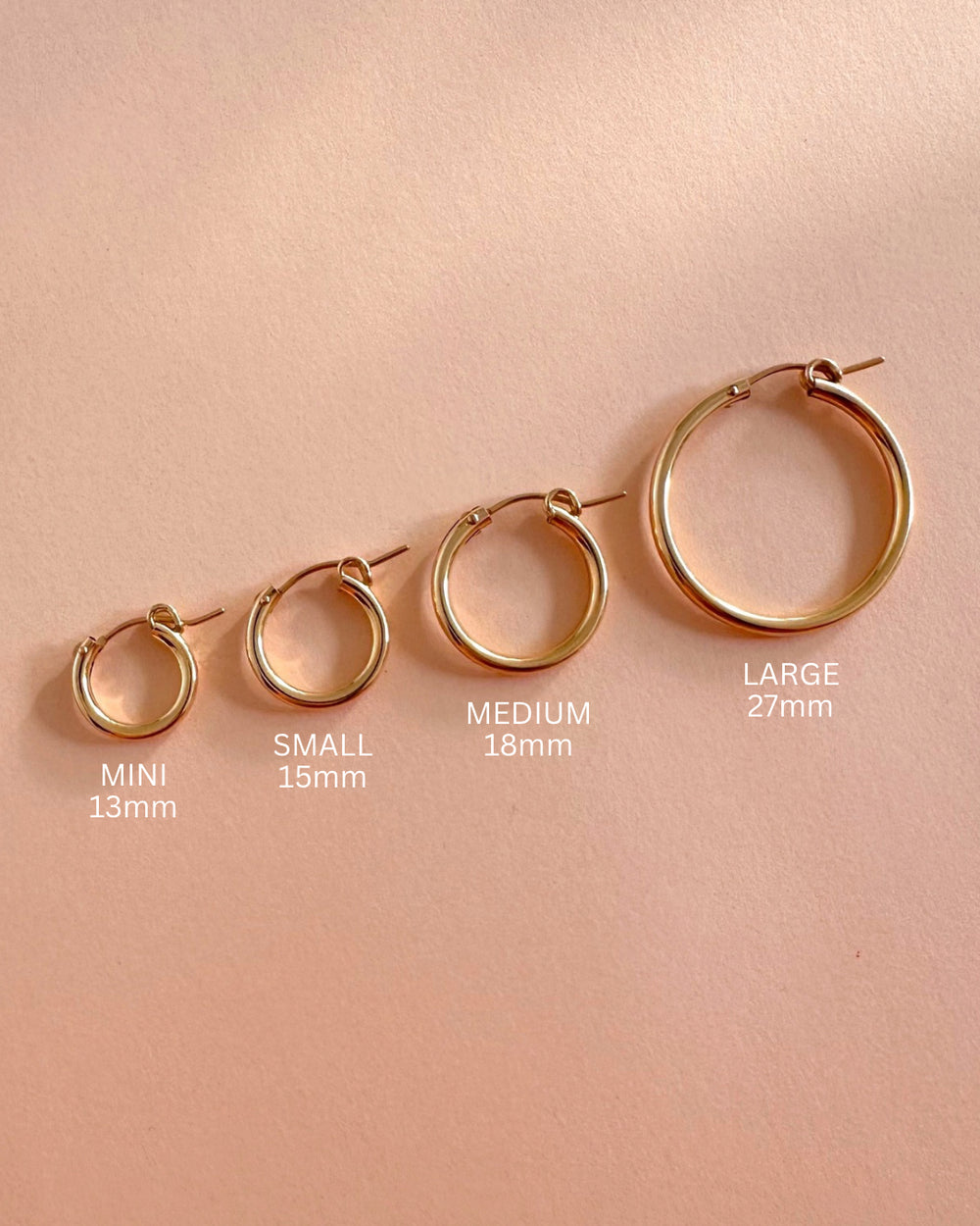 Classic Small Euro Hoops (15mm)